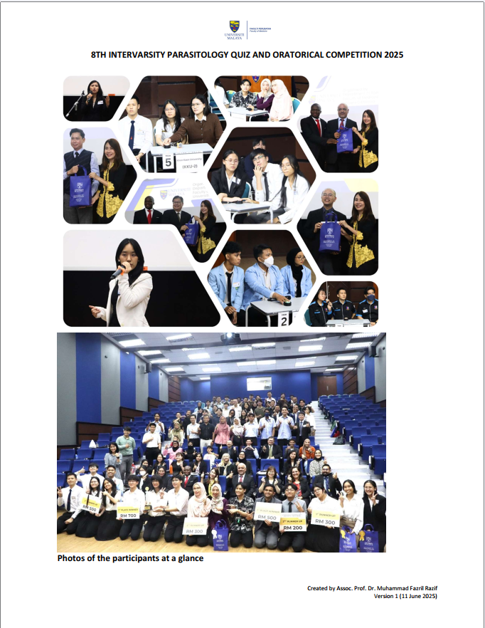 【轉知】Invitation to the 9th Intervarsity Parasitology Quiz & Oratorical ...